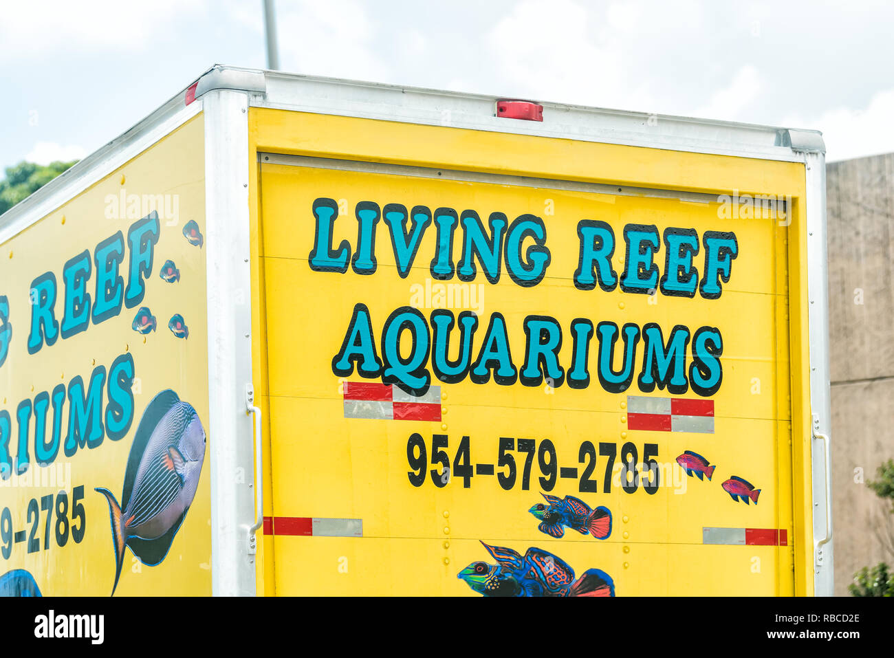 Living fish transport truck hi-res stock photography and images - Alamy