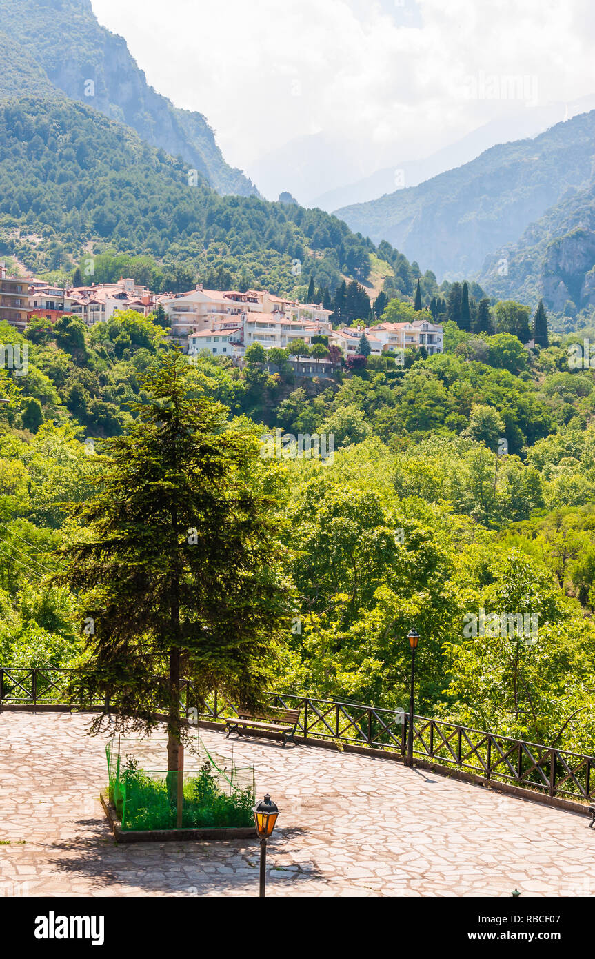 Mount olympus from litochoro town hi-res stock photography and images ...