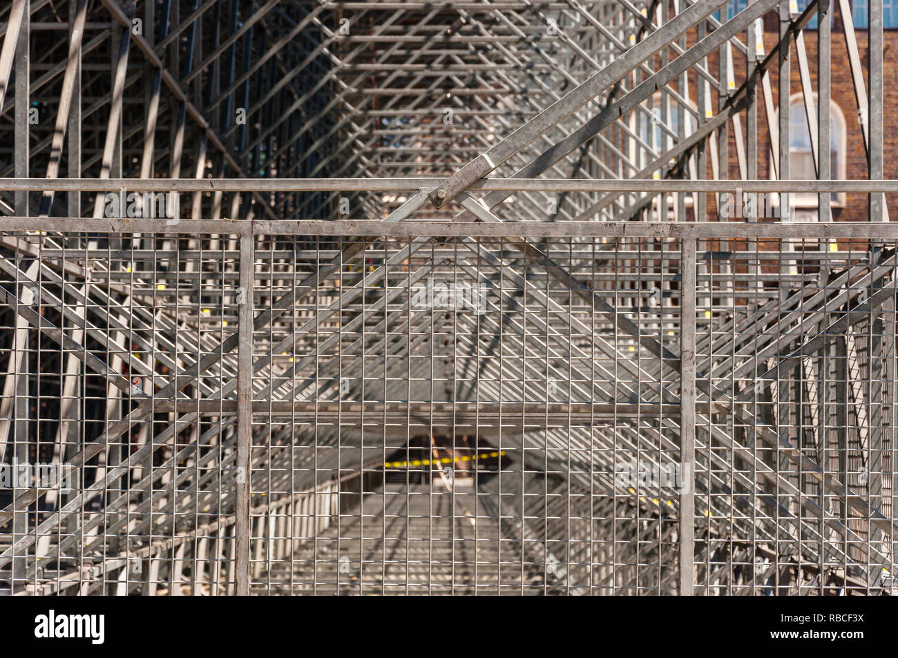 Metal steel construction frame engineering lines and geometry Stock ...