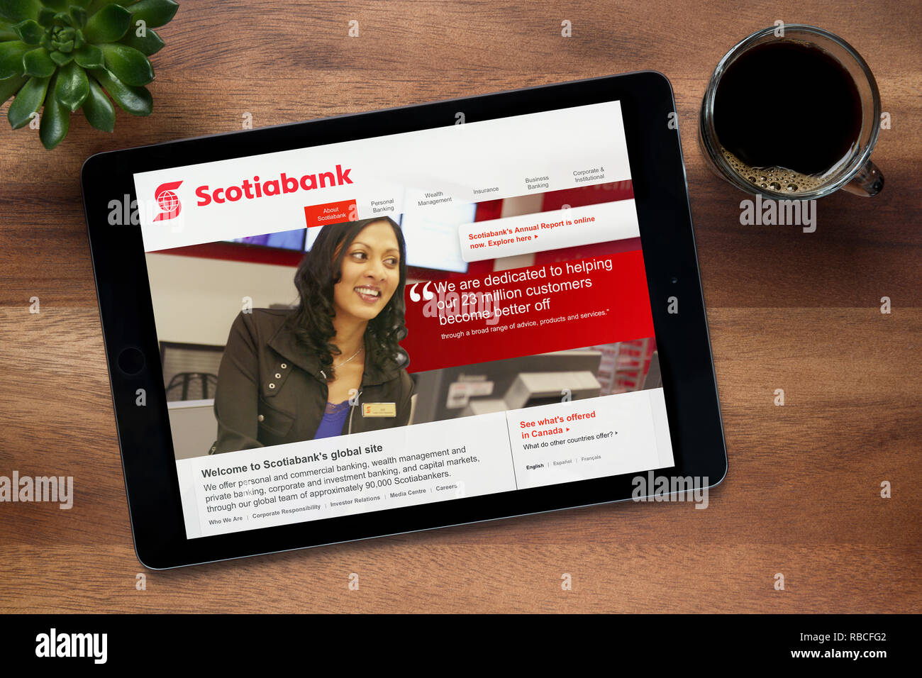 Scotiabank app home screen hi-res stock photography and images - Alamy