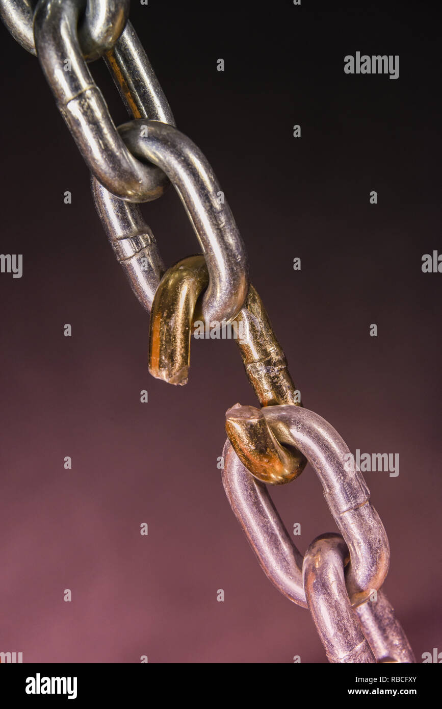 A Chain Is As Strong As Its Weakest Link High Resolution Stock ...