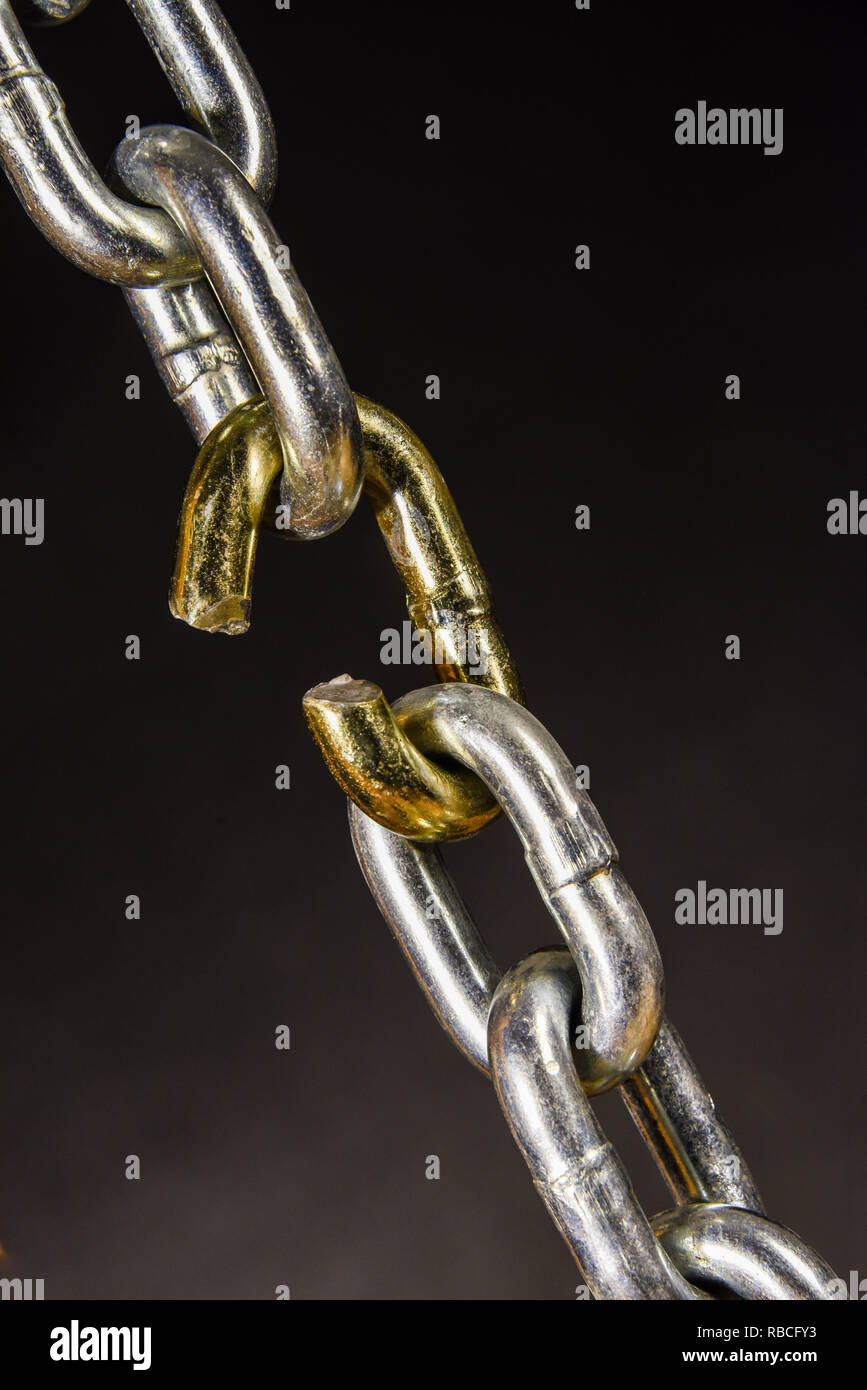 A Chain Is As Strong As Its Weakest Link High Resolution Stock ...