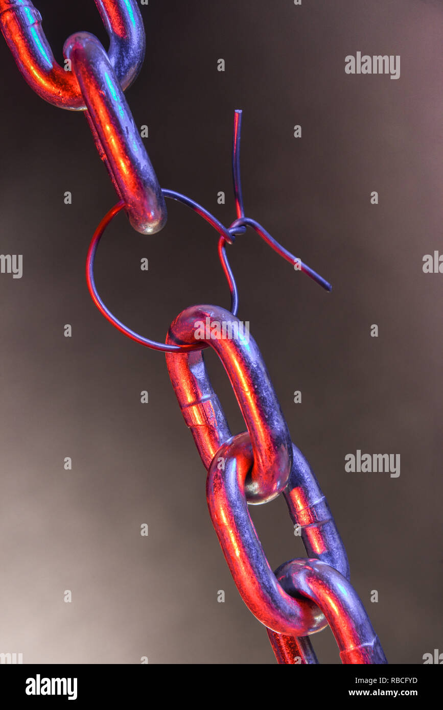 A chain is as strong as its weakest link hi-res stock photography and ...