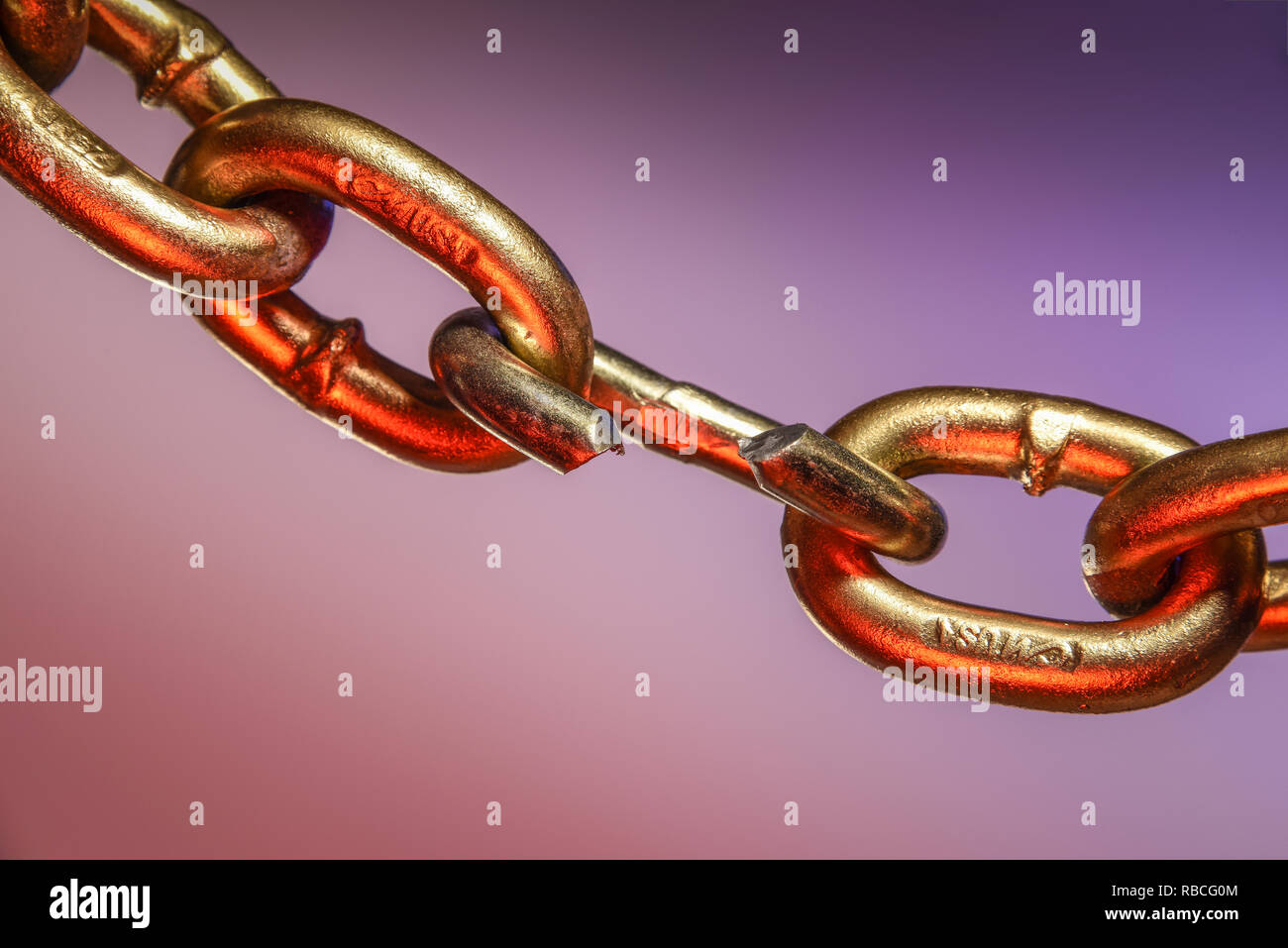 A Chain Is As Strong As Its Weakest Link High Resolution Stock ...