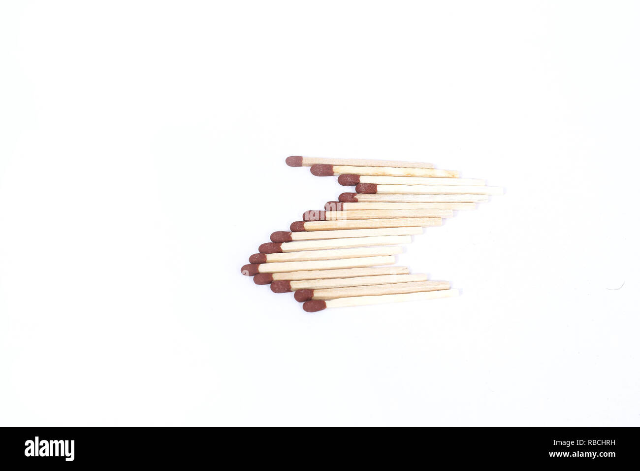Picture of matches sticks design. Isolated on the white background ...