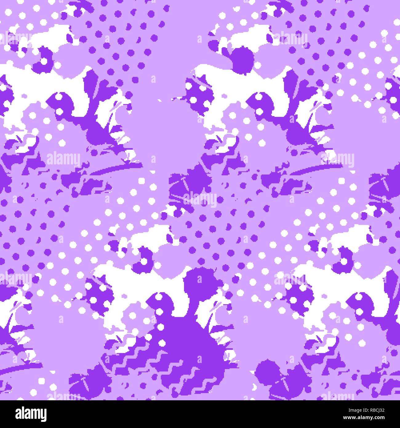 Abstract tile violet pattern. Seamless print texture with liquid and ...