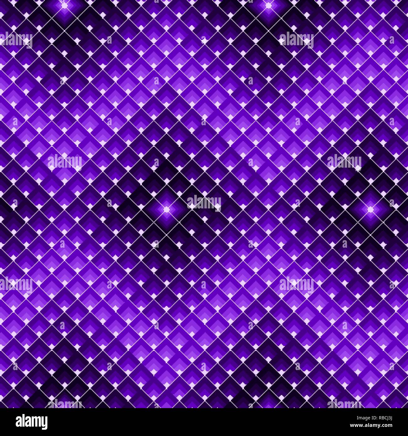 Purple seamless geometric pattern grid made of lozenges Stock Vector ...