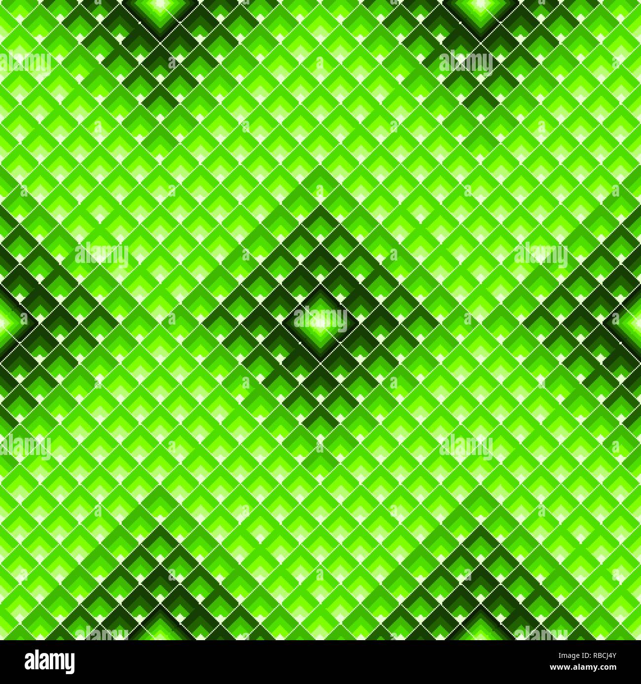Lozenges seamless pattern. Modern UFO green colored geometric tile ...