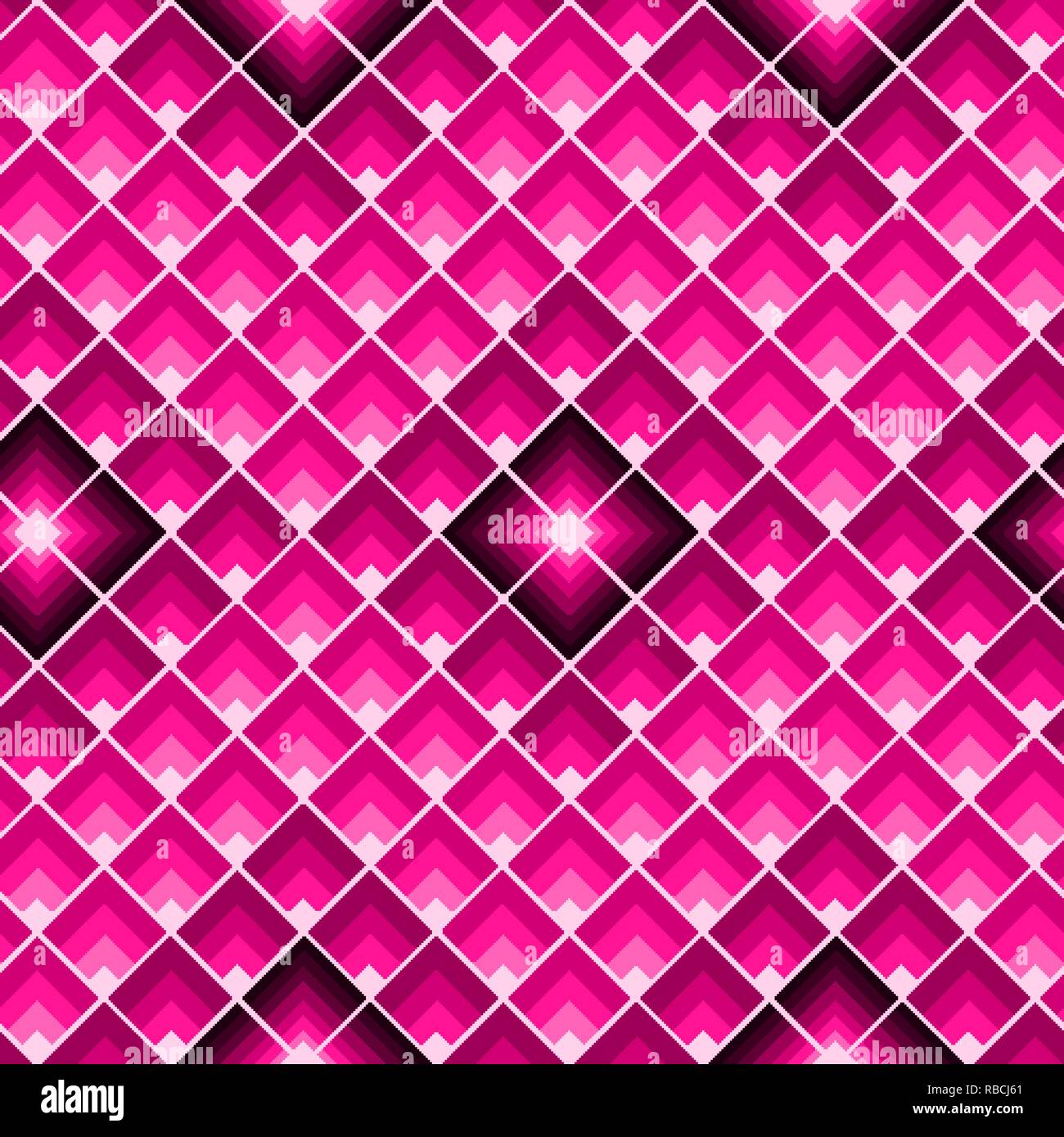 Abstract geometric seamless pattern with plastic pink squares Stock ...