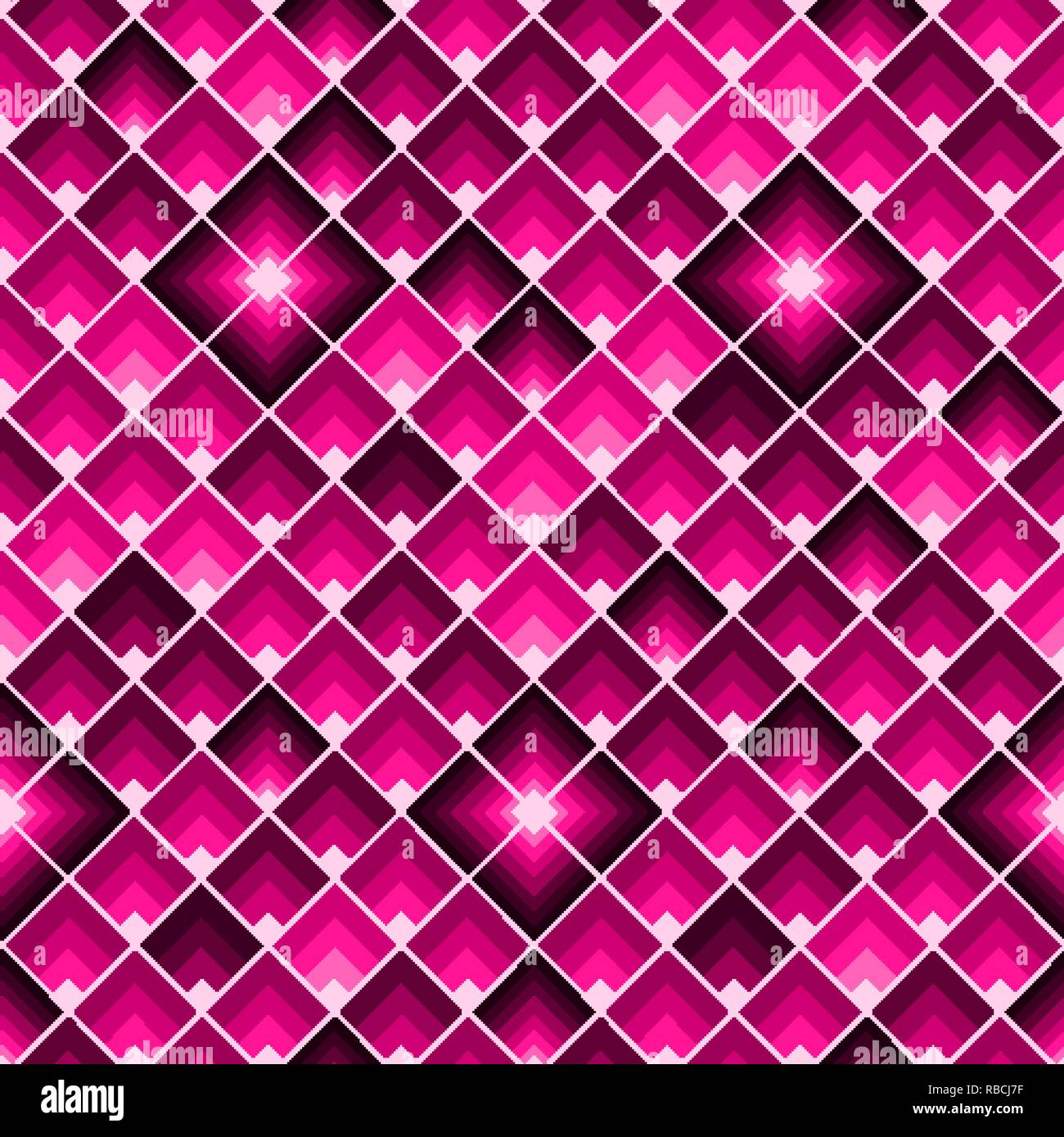 Abstract geometric seamless pattern with plastic pink squares Stock ...