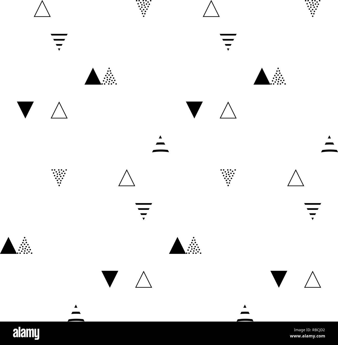 Seamless triangles pattern. Pyramid tile texture. Abstract geometric ...