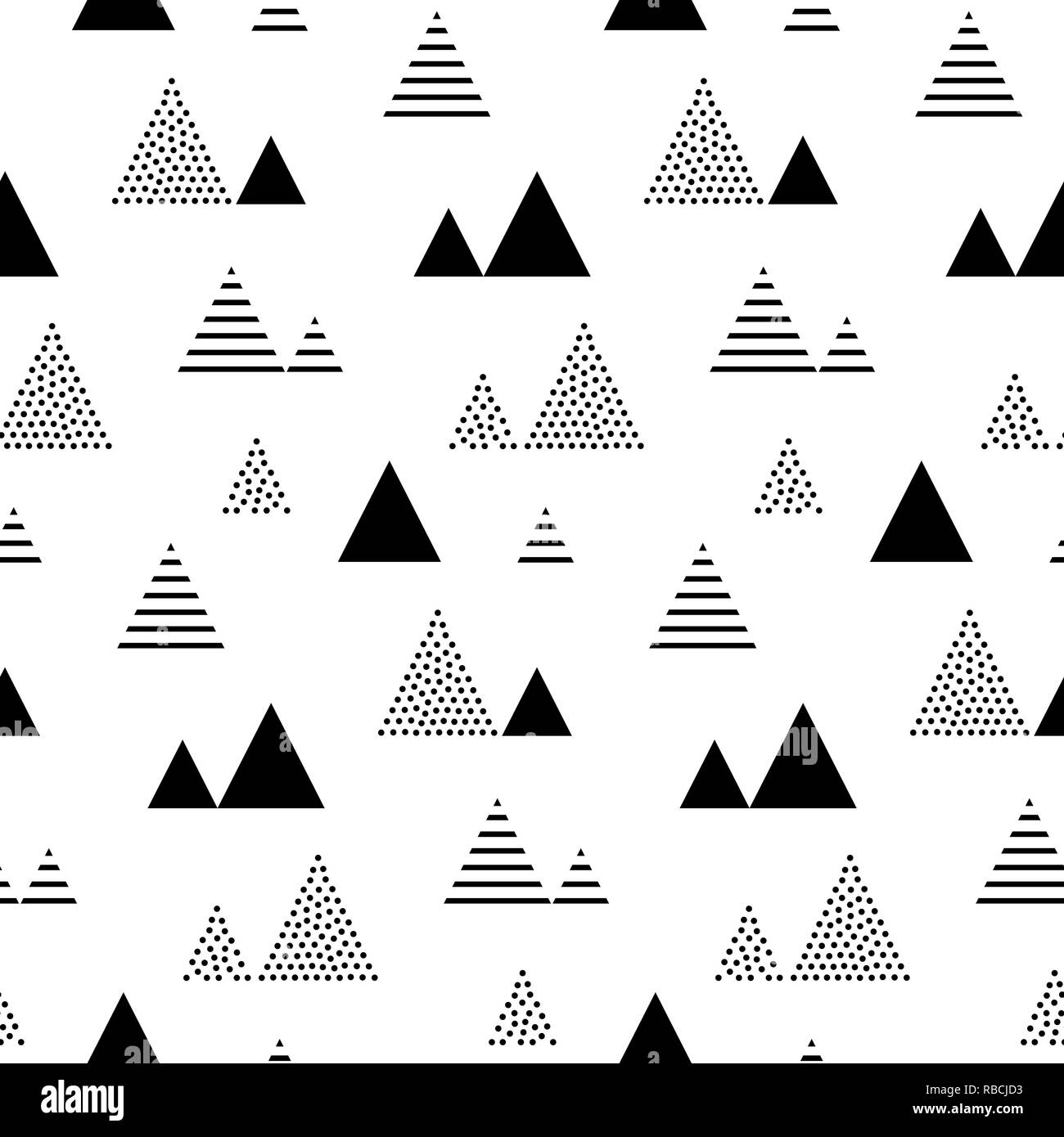 Abstract pattern triangles small Black and White Stock Photos & Images ...