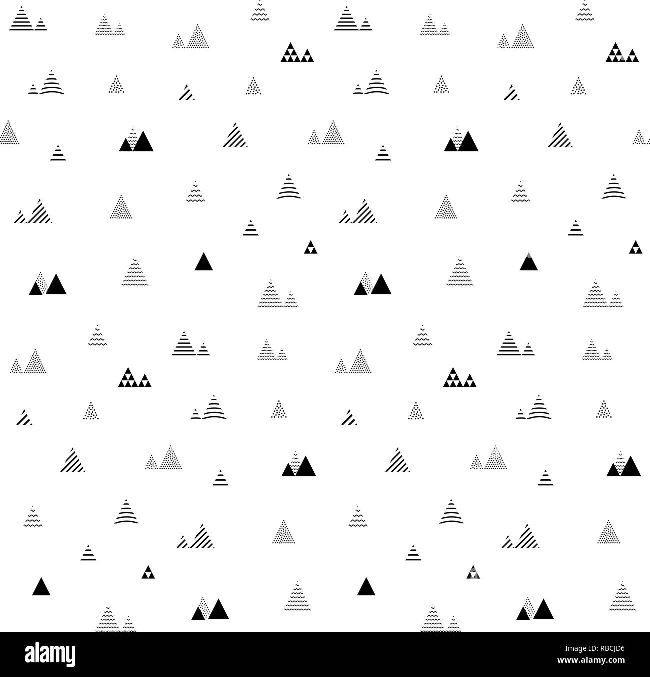 Abstract pattern triangles small Black and White Stock Photos & Images ...