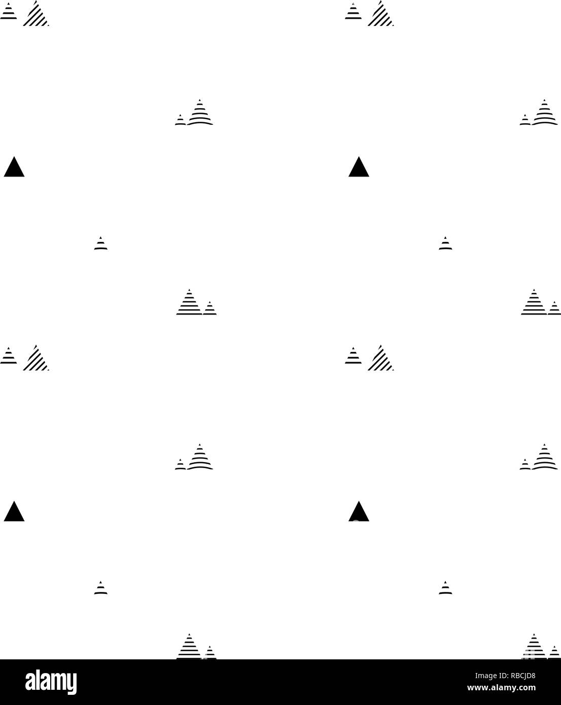 Seamless triangles pattern. Pyramid tile texture. Abstract geometric ...