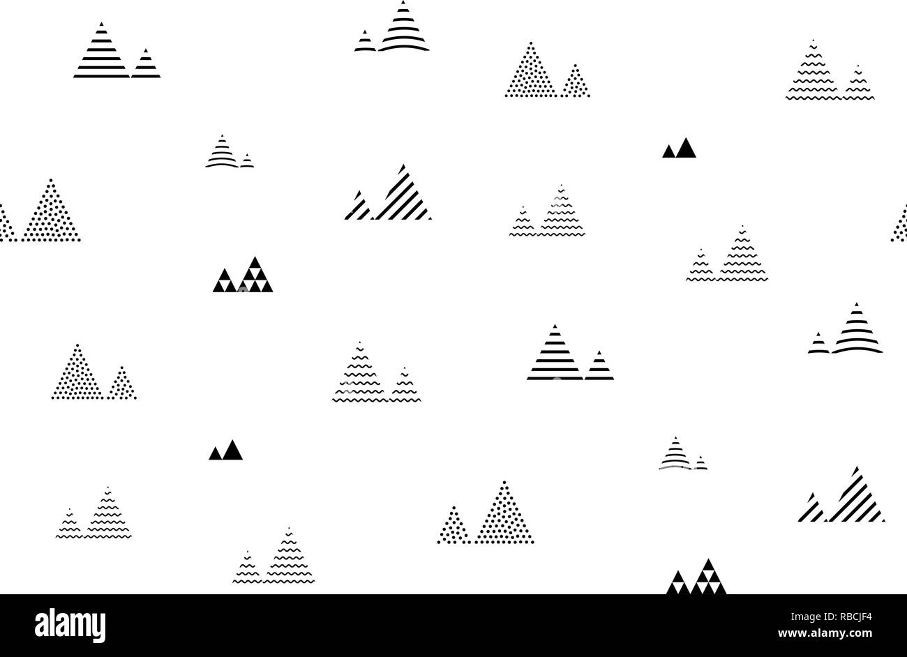 Seamless triangles pattern. Pyramid tile texture. Abstract geometric ...