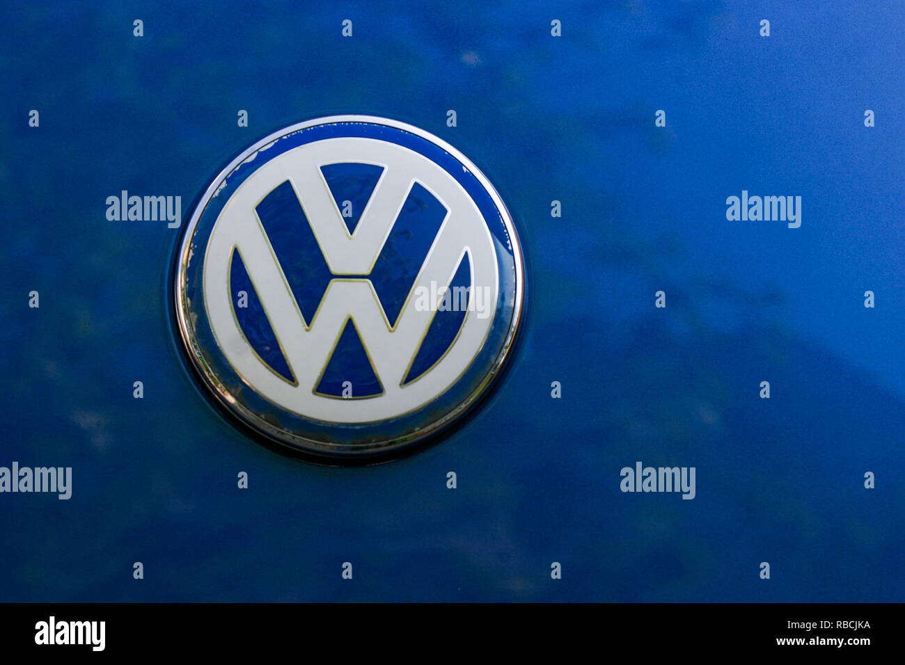 Volkswagen trademark logo, Berlin, Germany Stock Photo - Alamy