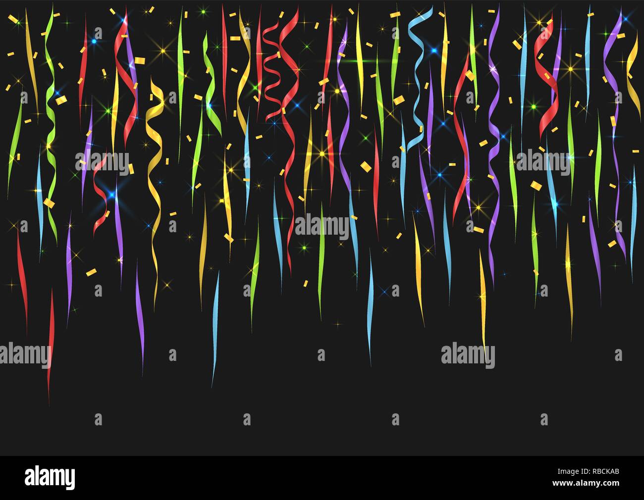 Colorful ribbons festive background. Abstract backdrop with many ...