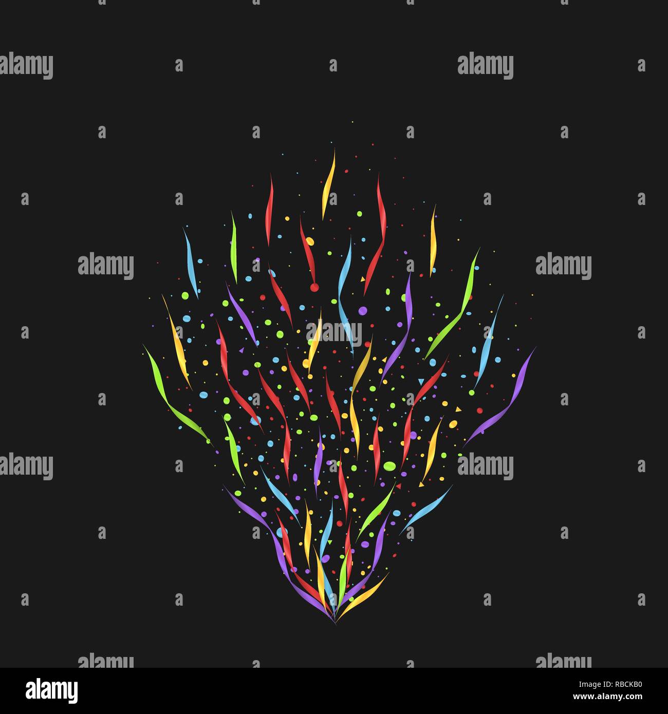 Colorful ribbons festive background. Abstract backdrop with many ...