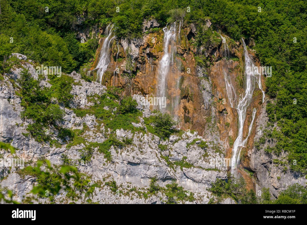 Sastavci Waterfall. Plitvice Lakes National Park. Lika Plješivica ...