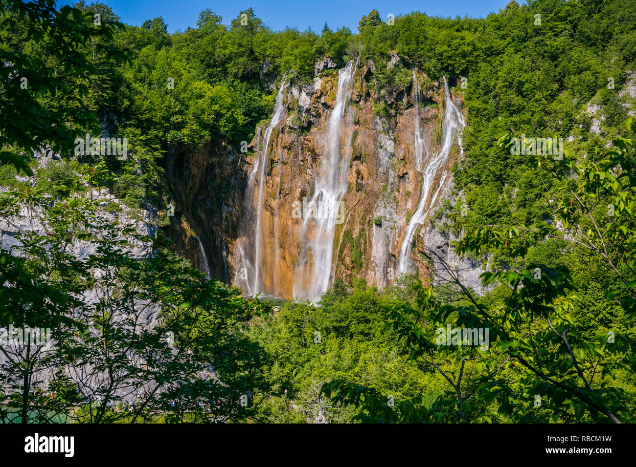 Sastavci Waterfall. Plitvice Lakes National Park. Lika Plješivica ...