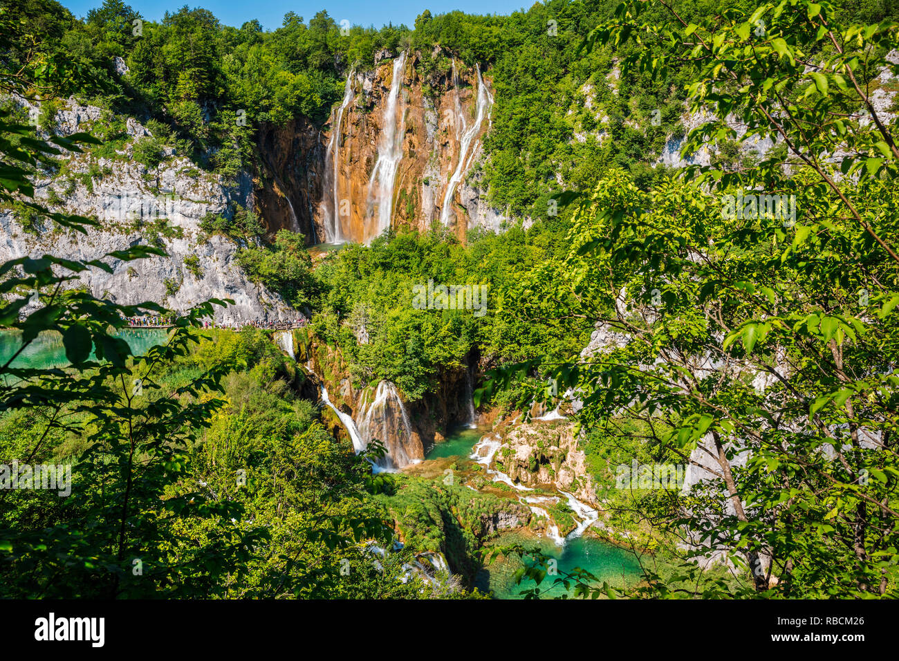 Sastavci Waterfall. Plitvice Lakes National Park. Lika Plješivica ...