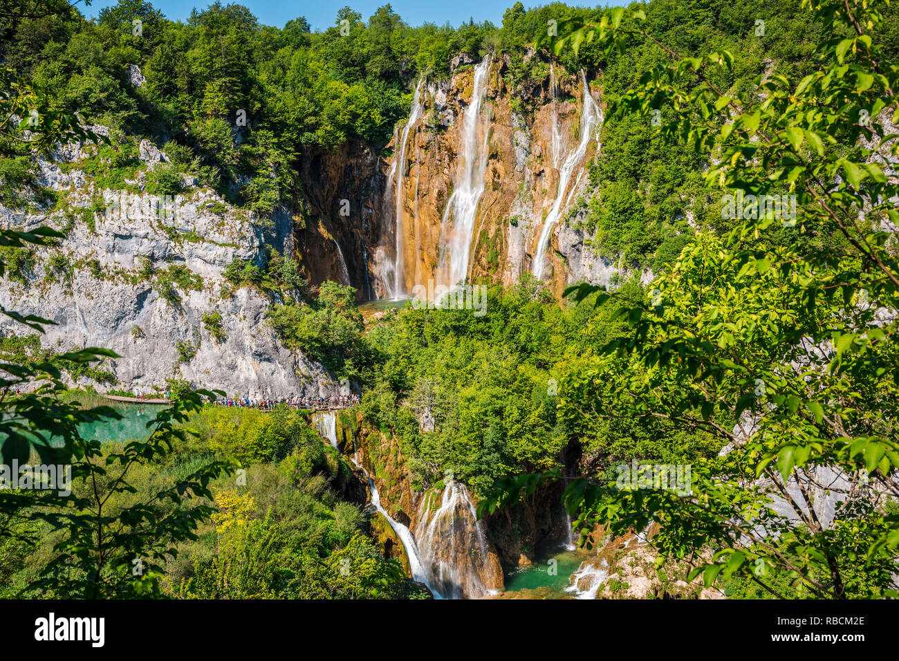 Sastavci Waterfall. Plitvice Lakes National Park. Lika Plješivica ...