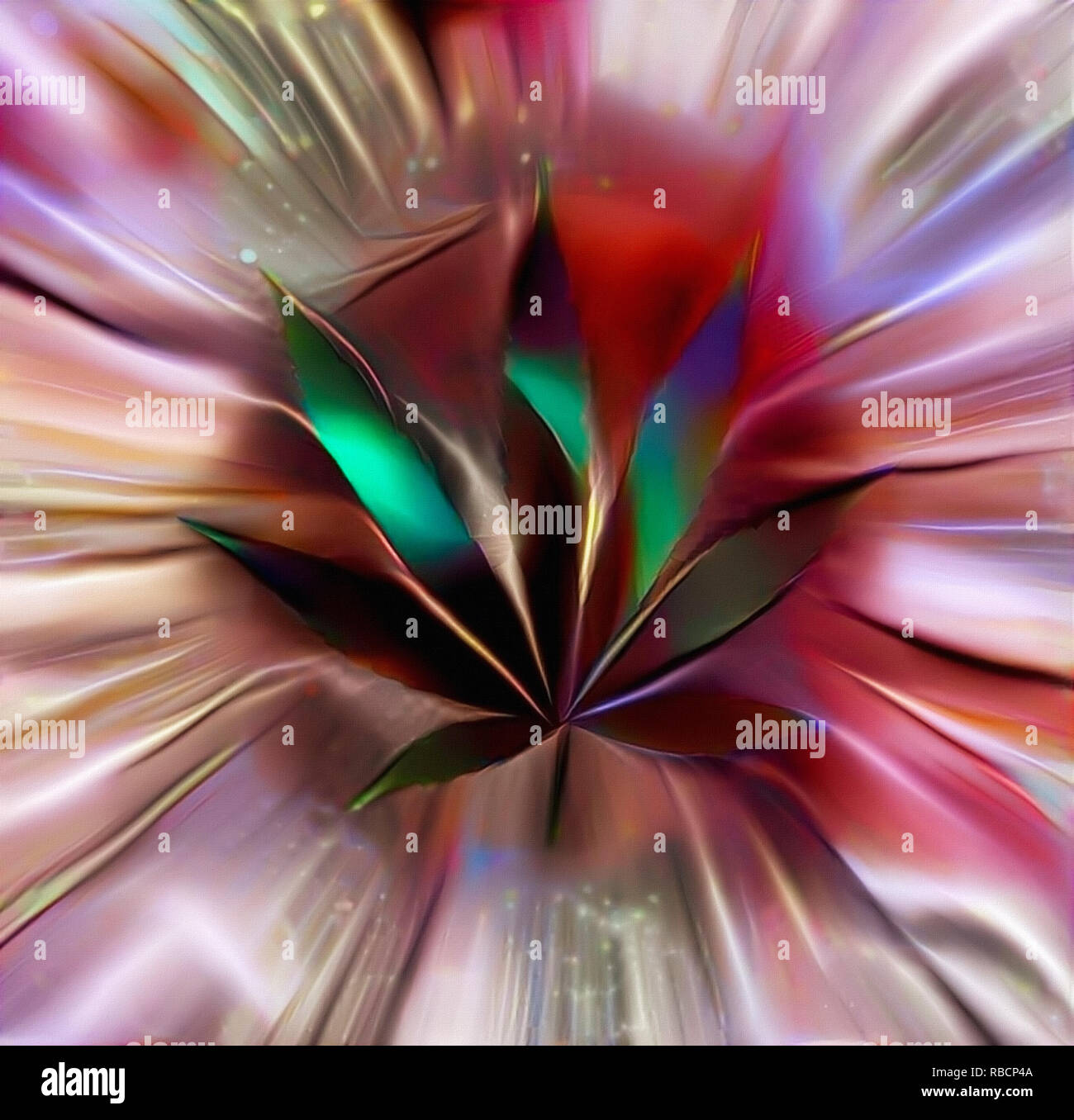 Vivid marijuana leaf in colorful rays of light Stock Photo - Alamy