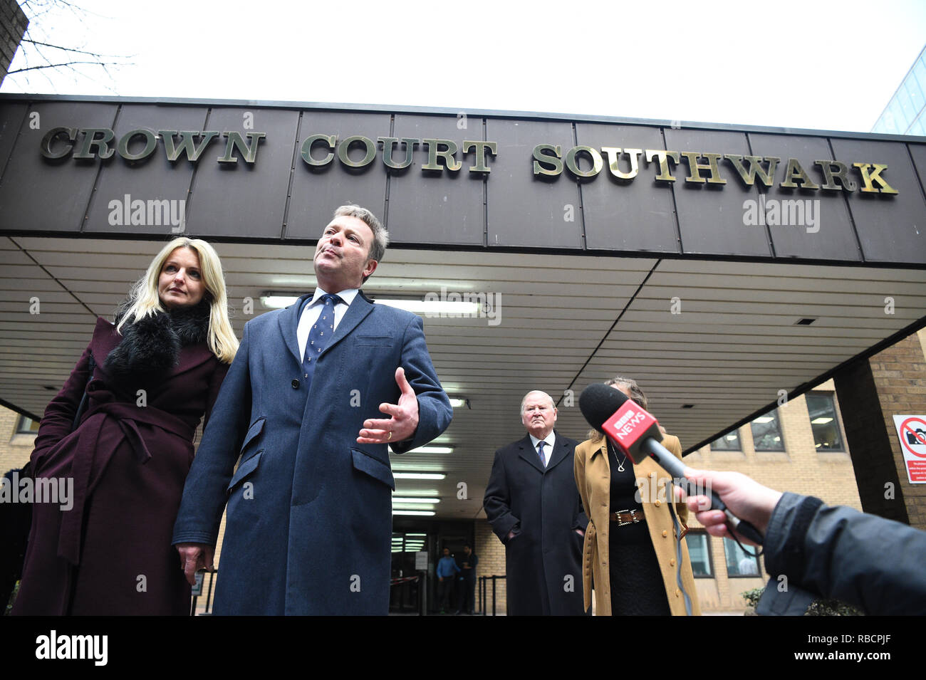 Conservative MP Craig Mackinlay with his wife Kati outside London's ...
