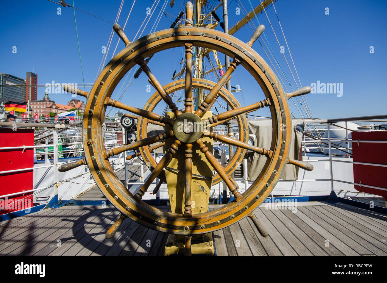 Old Wooden Ship Rudder Stock Photos & Old Wooden Ship Rudder Stock ...