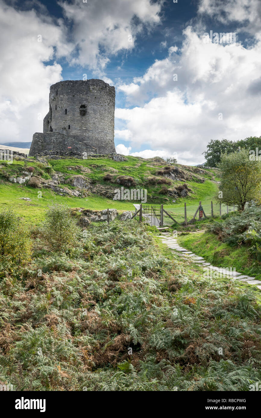 Dolbadarn Castle fortification built by the Welsh prince Llywelyn the ...