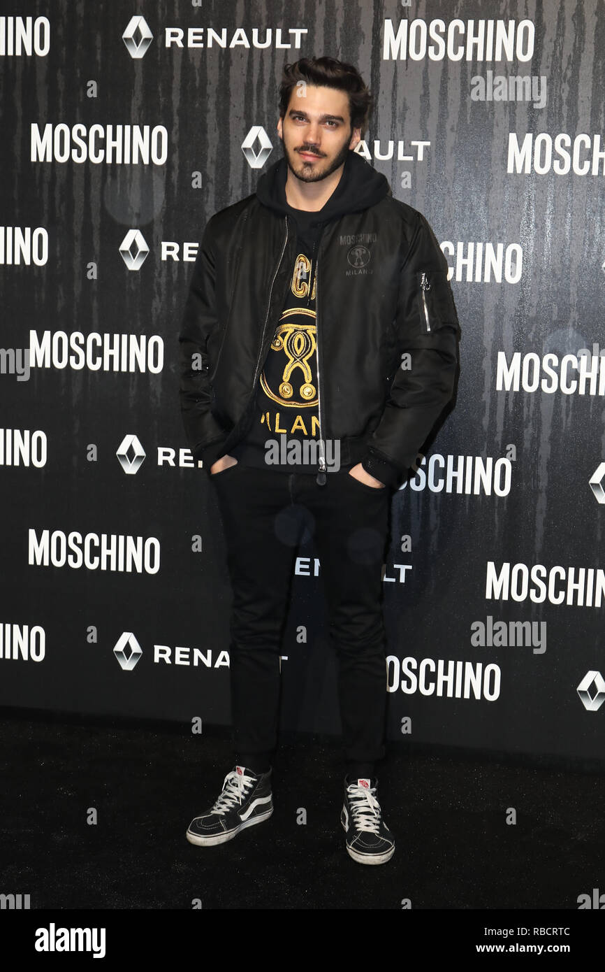 Rome, CinecittÃ studios, Moschino fashion show. In the picture ...