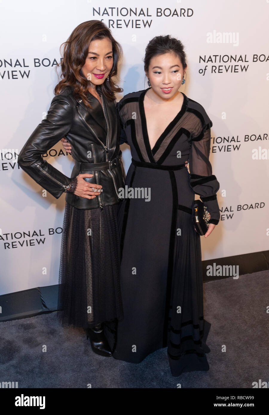 New York, NY - January 8, 2019: Michelle Yeoh and Awkwafina Nora Lum ...