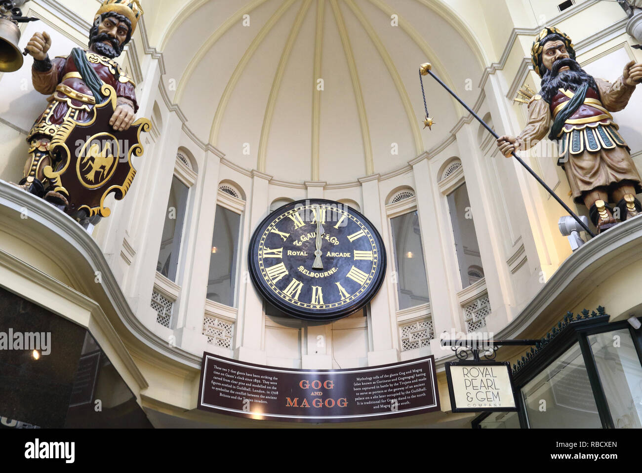 May 4, 2016 - Melbourne, Victoria, Australia - A Clock and sculptures ...