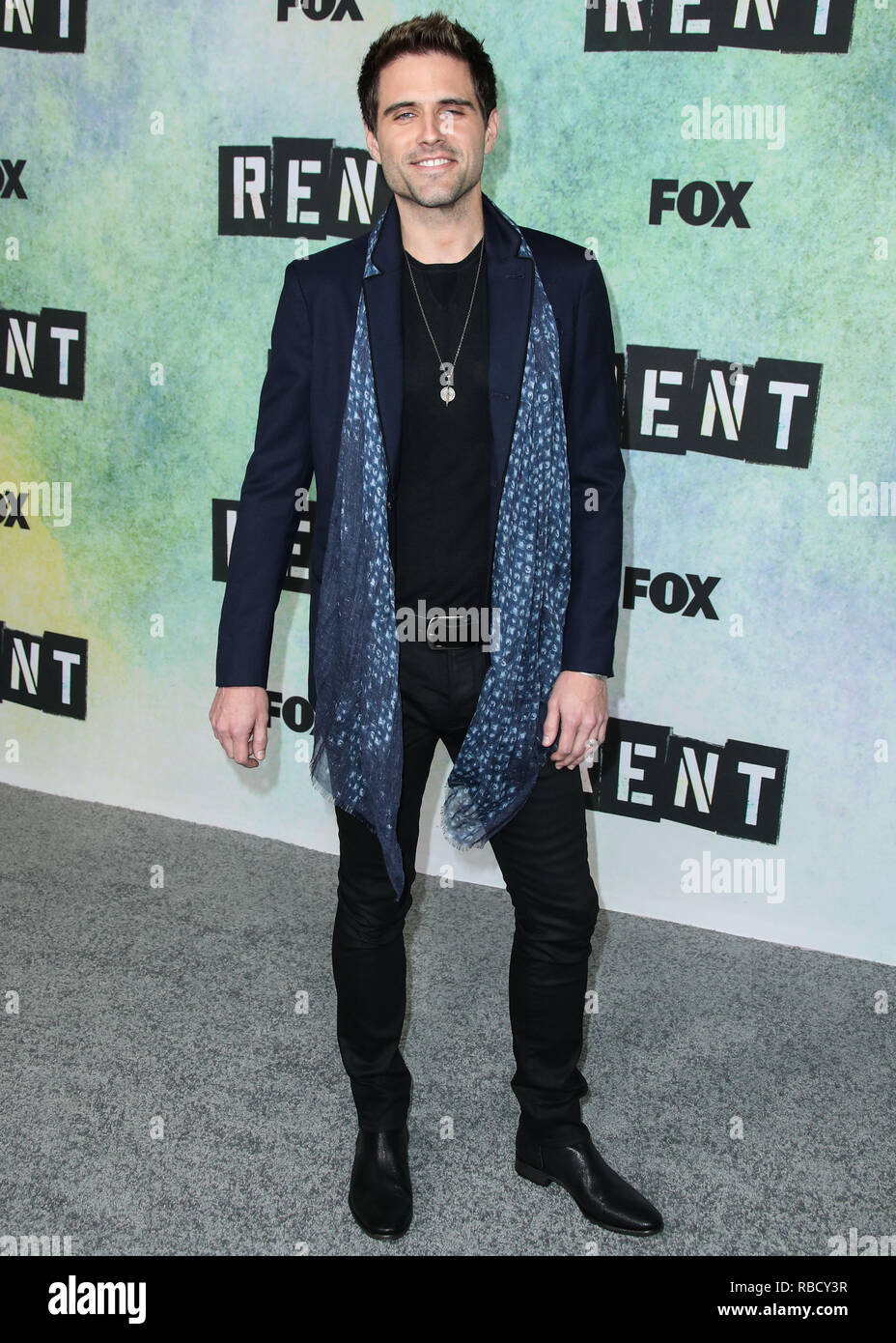 Los Angeles, USA. 8th January, 2019. Actor/singer Brennin Hunt arrives ...