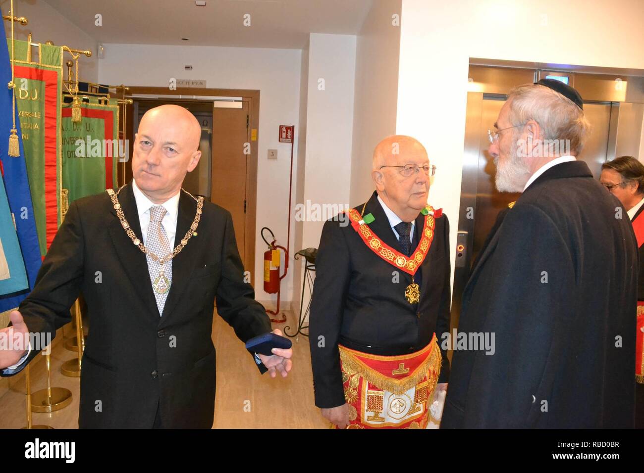 Visit of Chief Rabbi of Rome Riccardo Di Segni to the Grand Master of ...