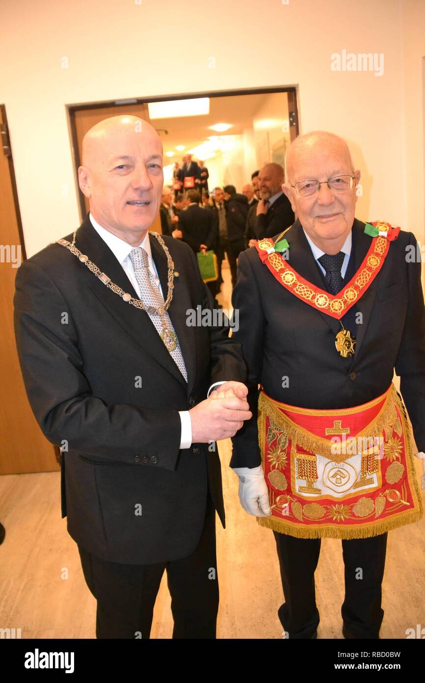 Visit of Chief Rabbi of Rome Riccardo Di Segni to the Grand Master of ...