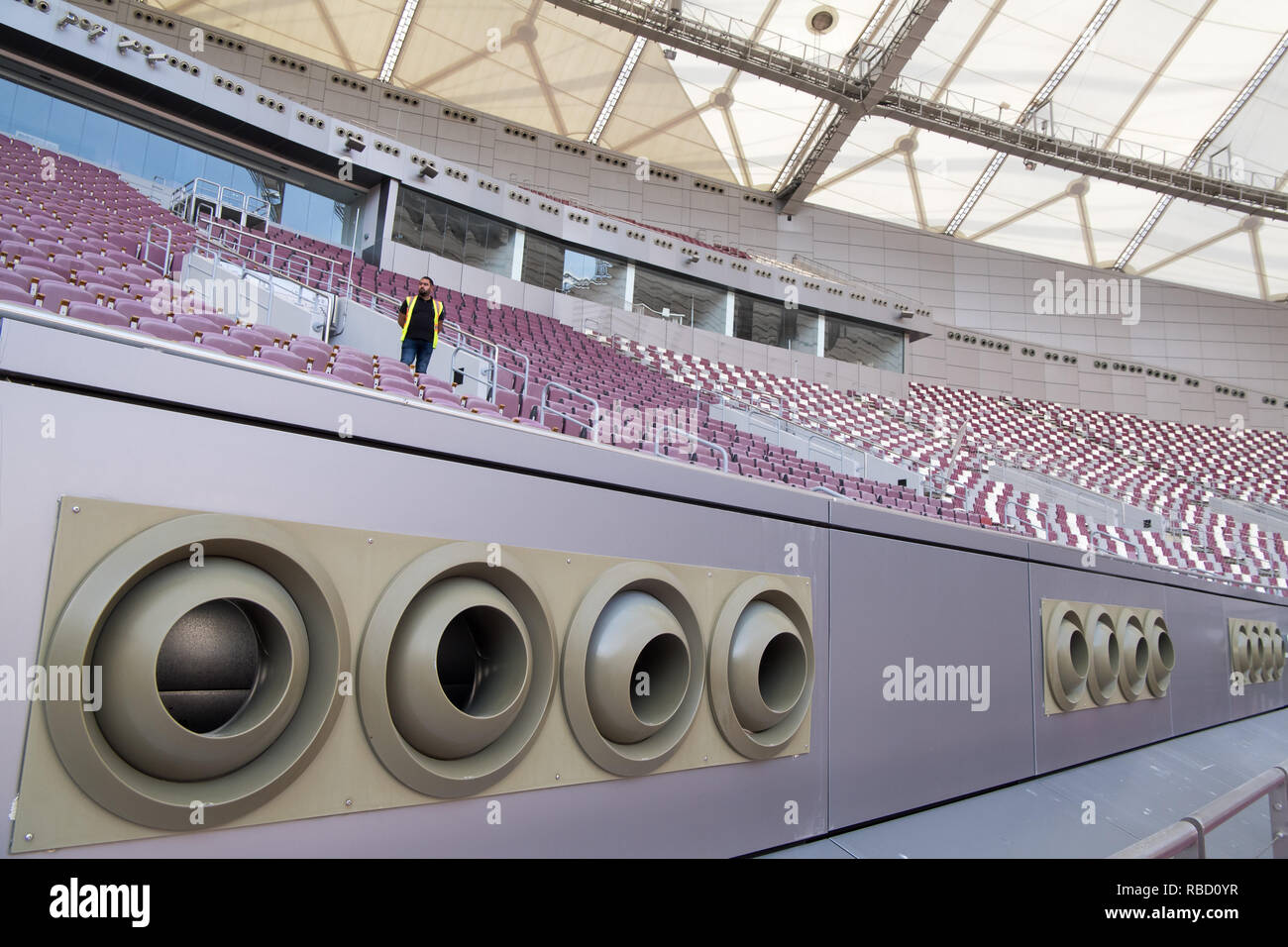 Khalifa stadium cooling hi-res stock photography and images - Alamy