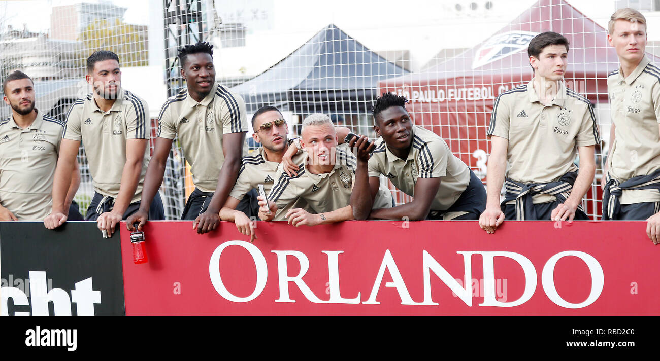 ORLANDO, 08-01-2019 , Zakaria Labyad, Issam El Maach Andre Onana ...