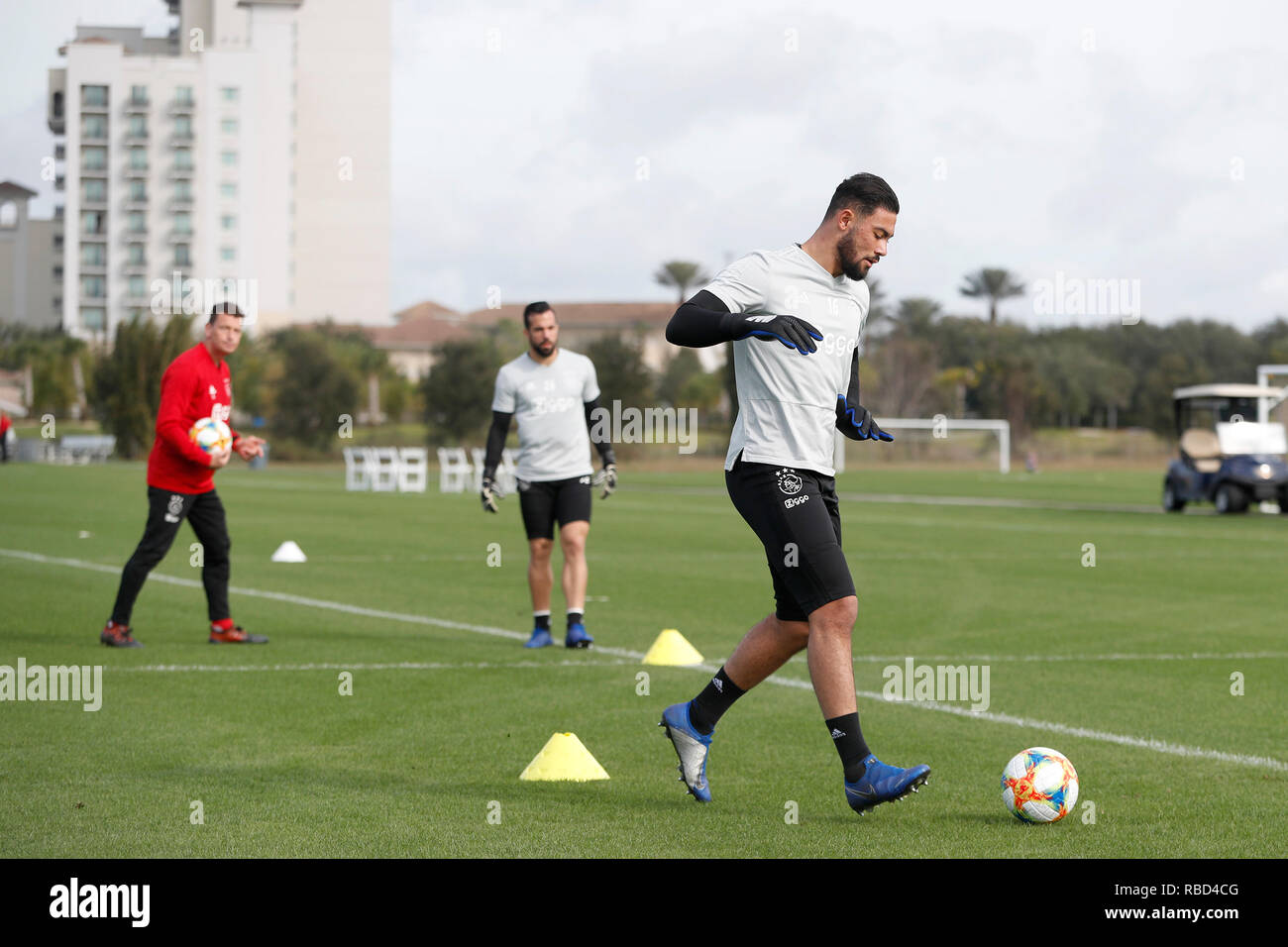 ORLANDO, 09-01-2019 , Issam El Maach during the Training Camp of Ajax ...