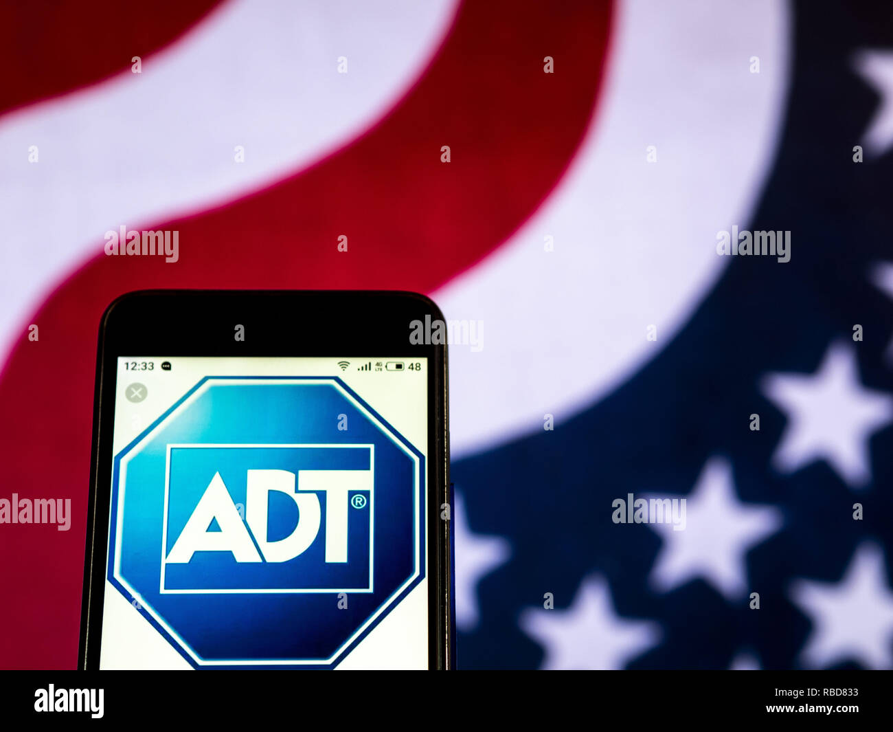 Adt sign hi-res stock photography and images - Alamy