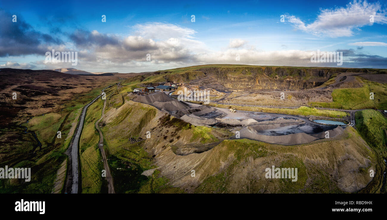 Trefil Quarry in South Wales UK Stock Photo - Alamy