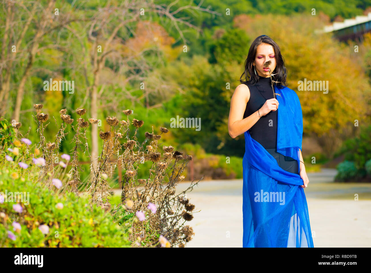 Latin female model poses for pictures in Barcelona, Spain. Barcelona's ...