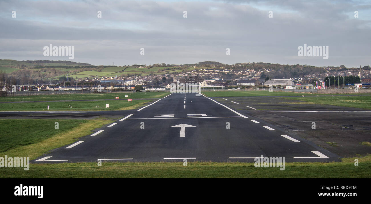 Ulster Flying Club and Newtownards aerodrome in Northern Ireland Stock ...