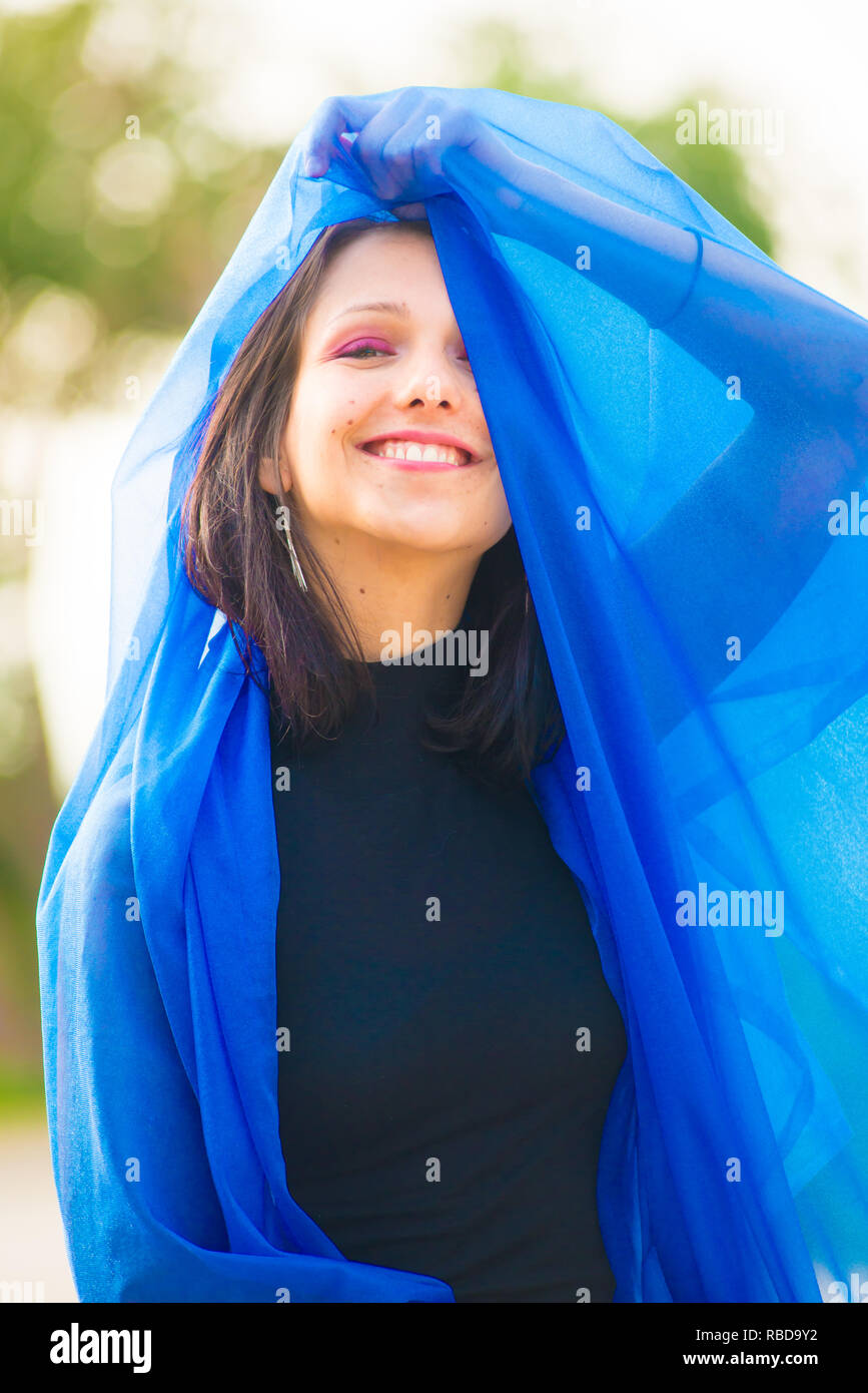 Latin female model poses for pictures in Barcelona, Spain. Barcelona's ...