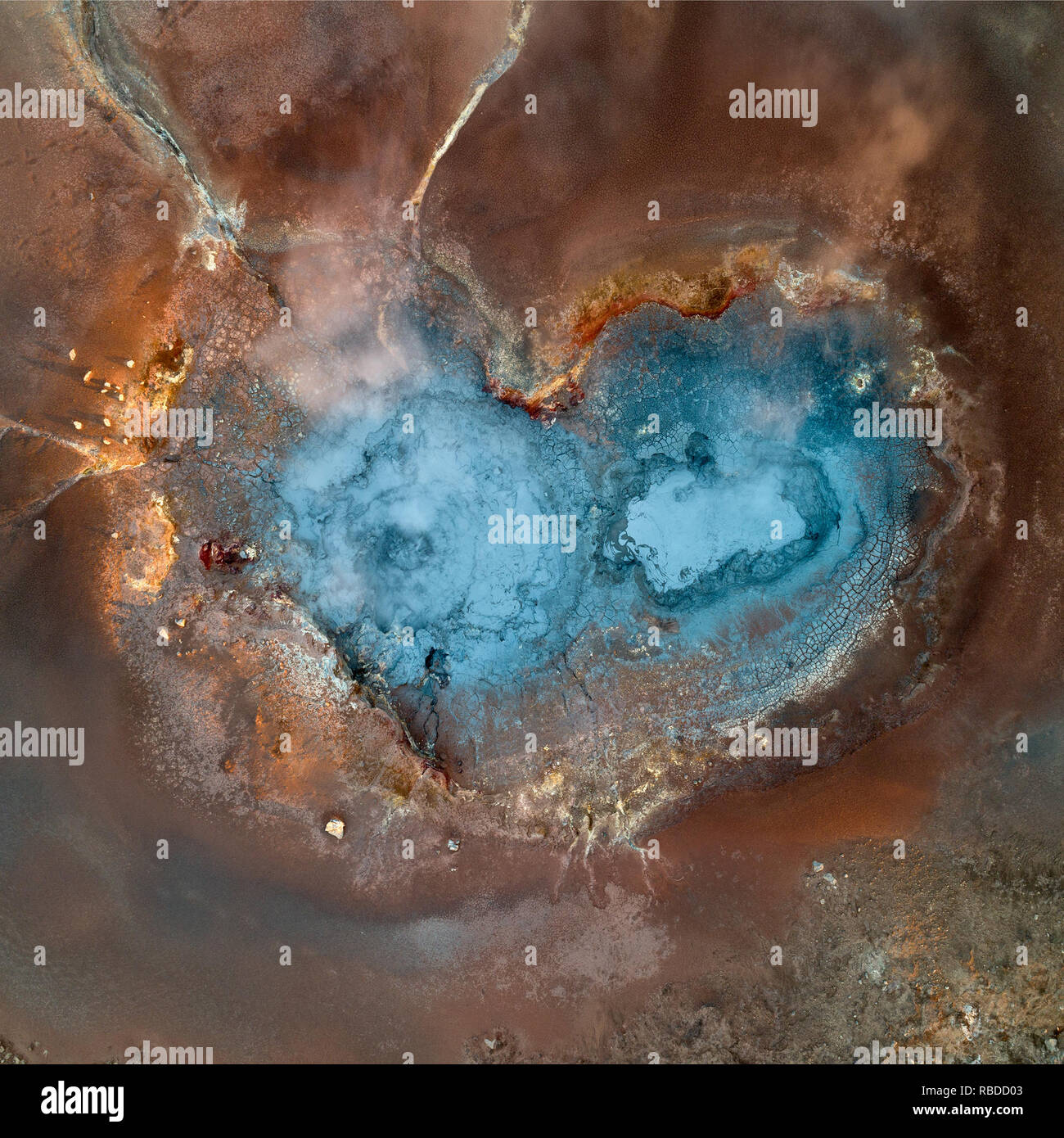 GEOTHERMAL HOT SPRING Iceland, Gunnuhver Geothermal Area. THESE ...