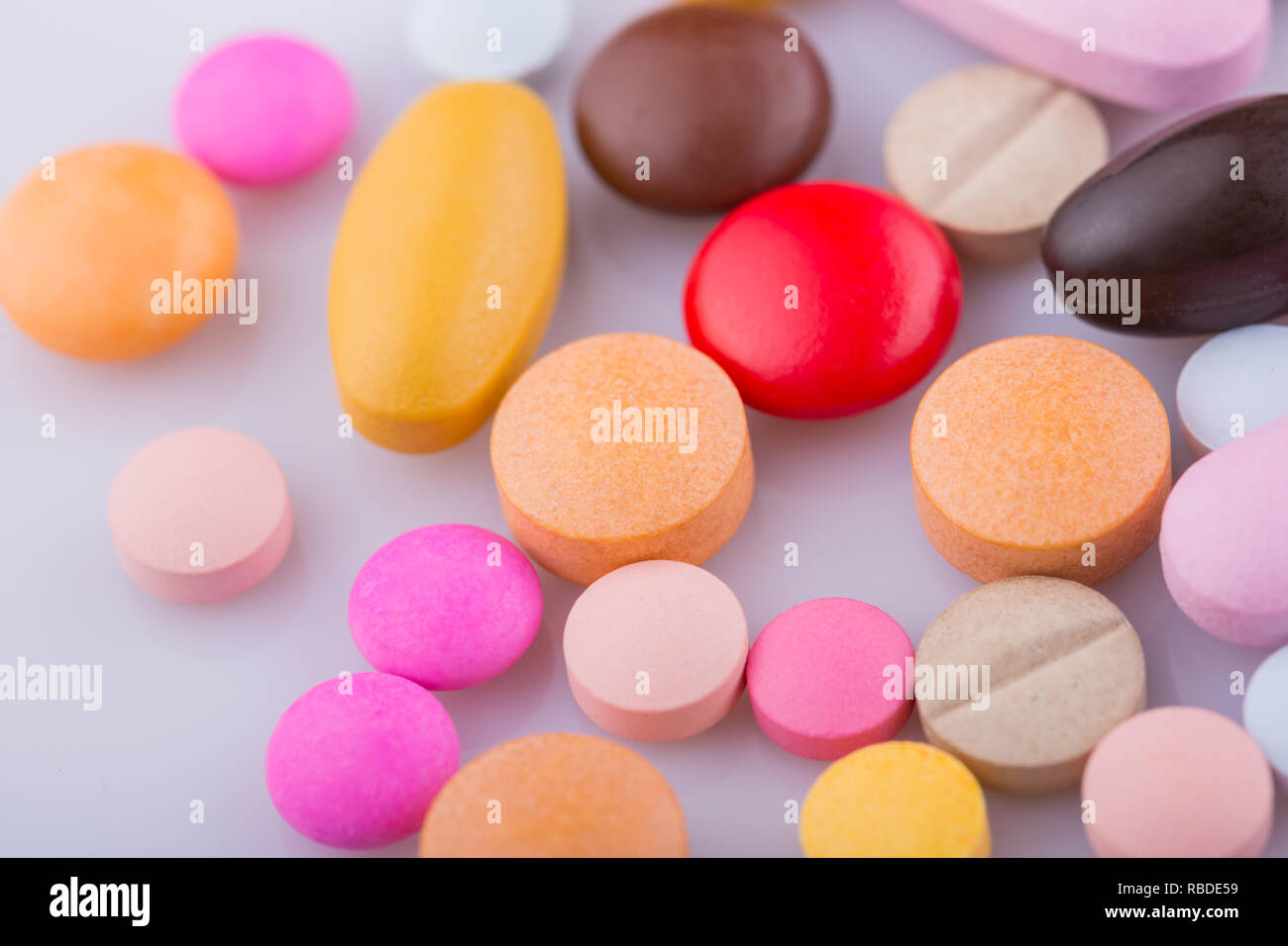 different Tablets pills capsule heap mix therapy drugs Stock Photo - Alamy