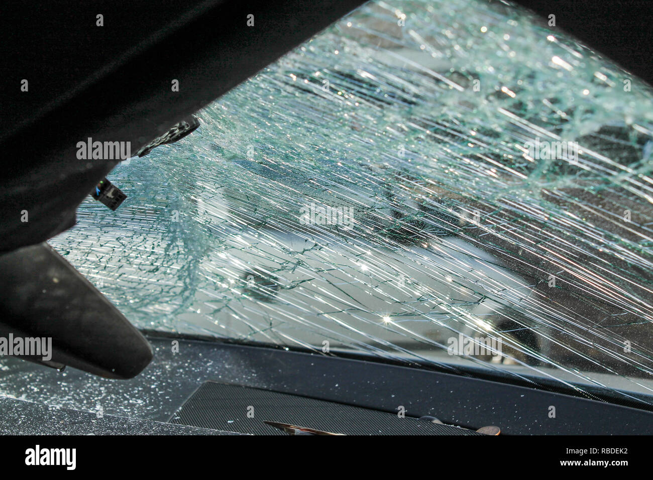 Car Crash; Smashed Windscreen / Roof Damage / Bodywork Damage / Wing ...