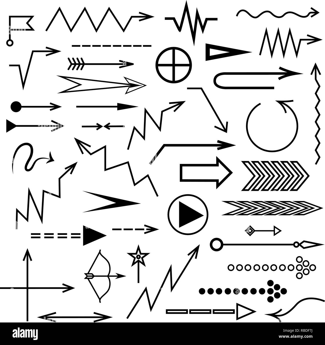 Different arrows Stock Vector Images - Alamy