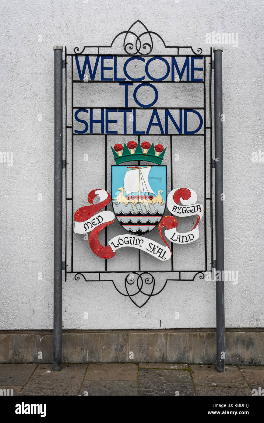 Shetland sign hi-res stock photography and images - Alamy