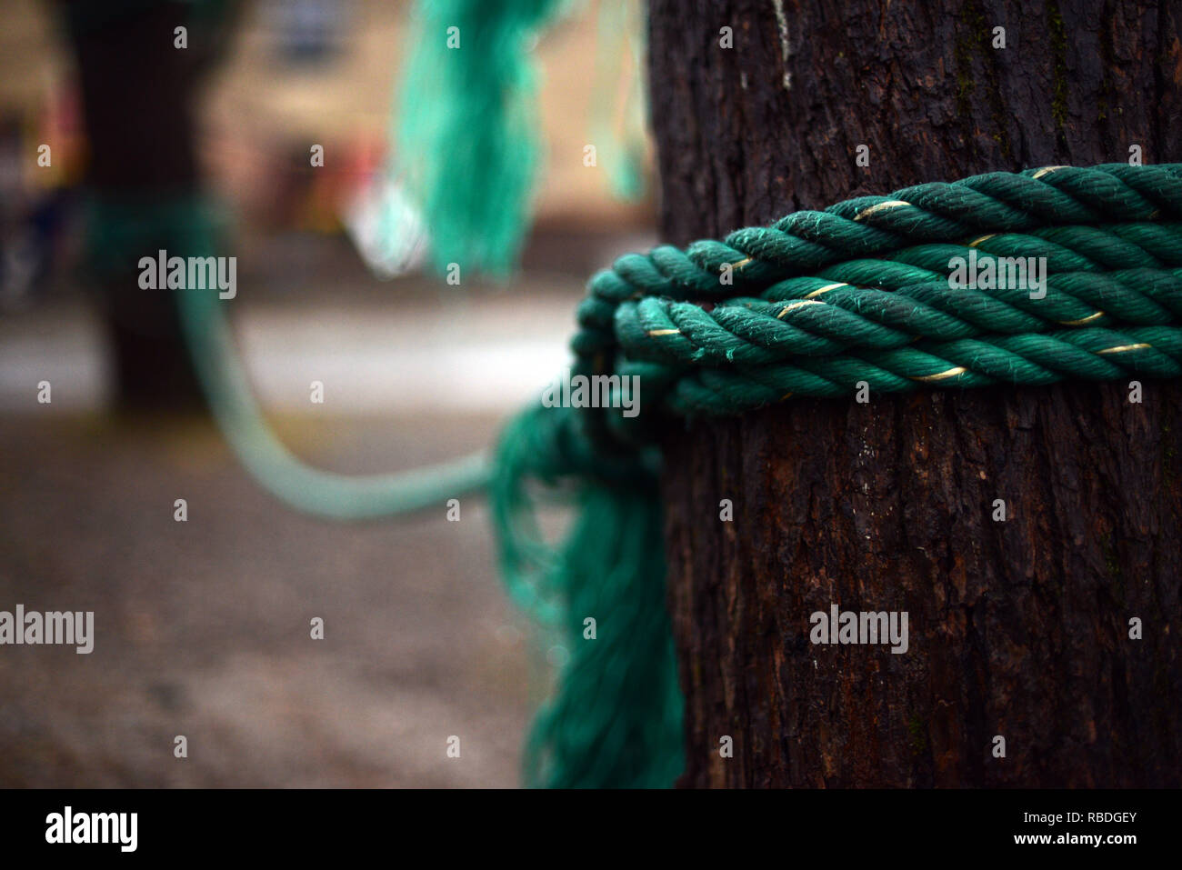 Secured by a rope hi-res stock photography and images - Alamy